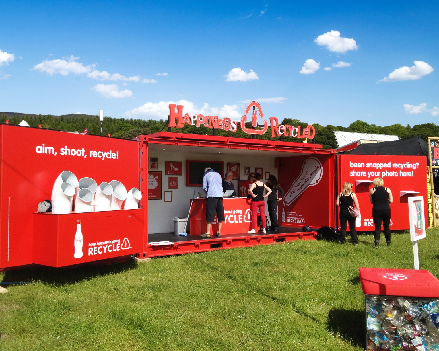 Coca Cola Happiness Recycled Shipping Container conversion experiential ...